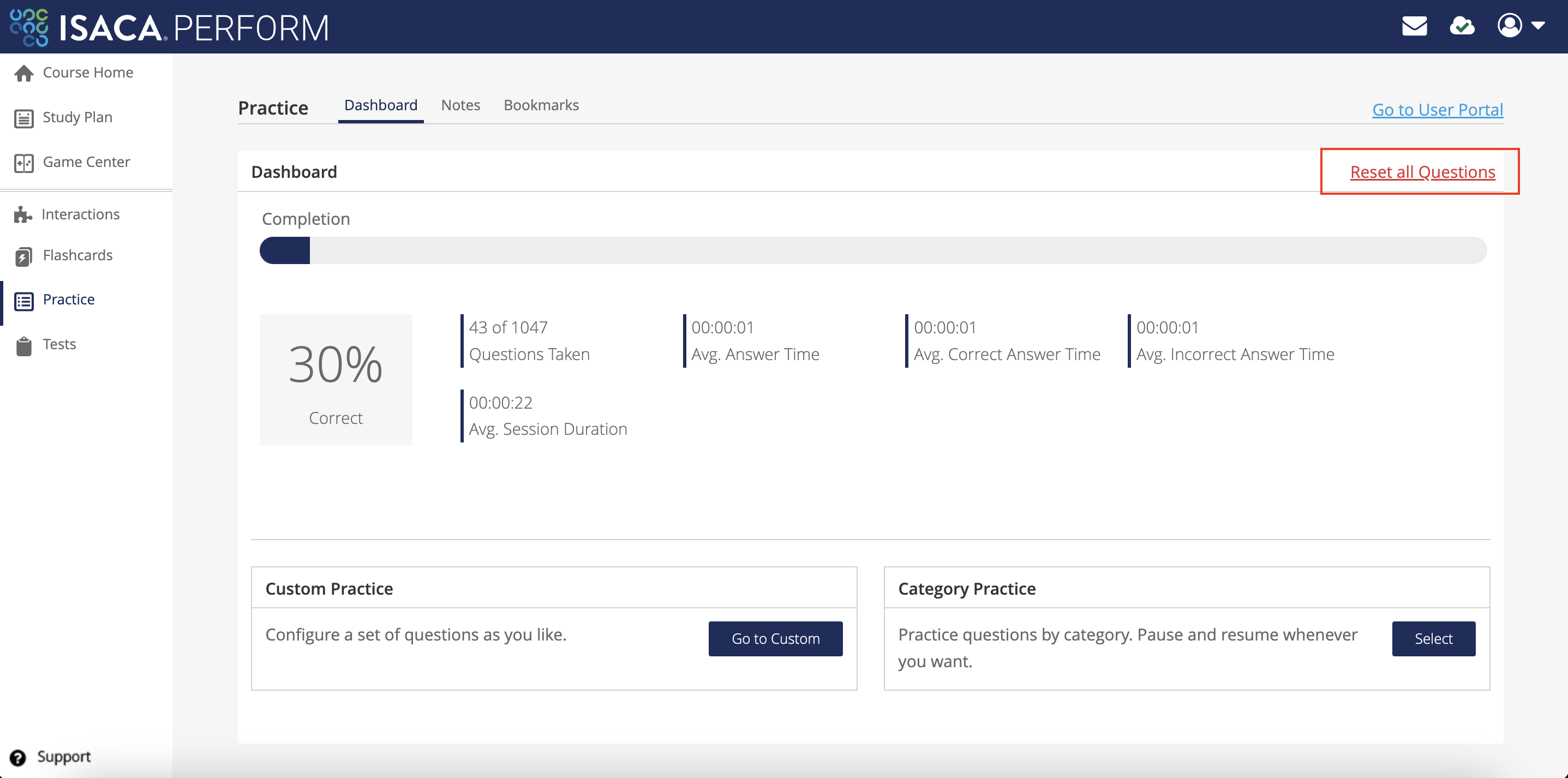 Learning: How do I reset my Questions Answers Explanations (QAE ...